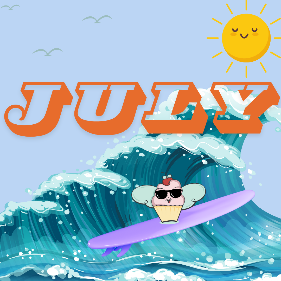Surf's Up JULY! – The Flying Cupcake Indy