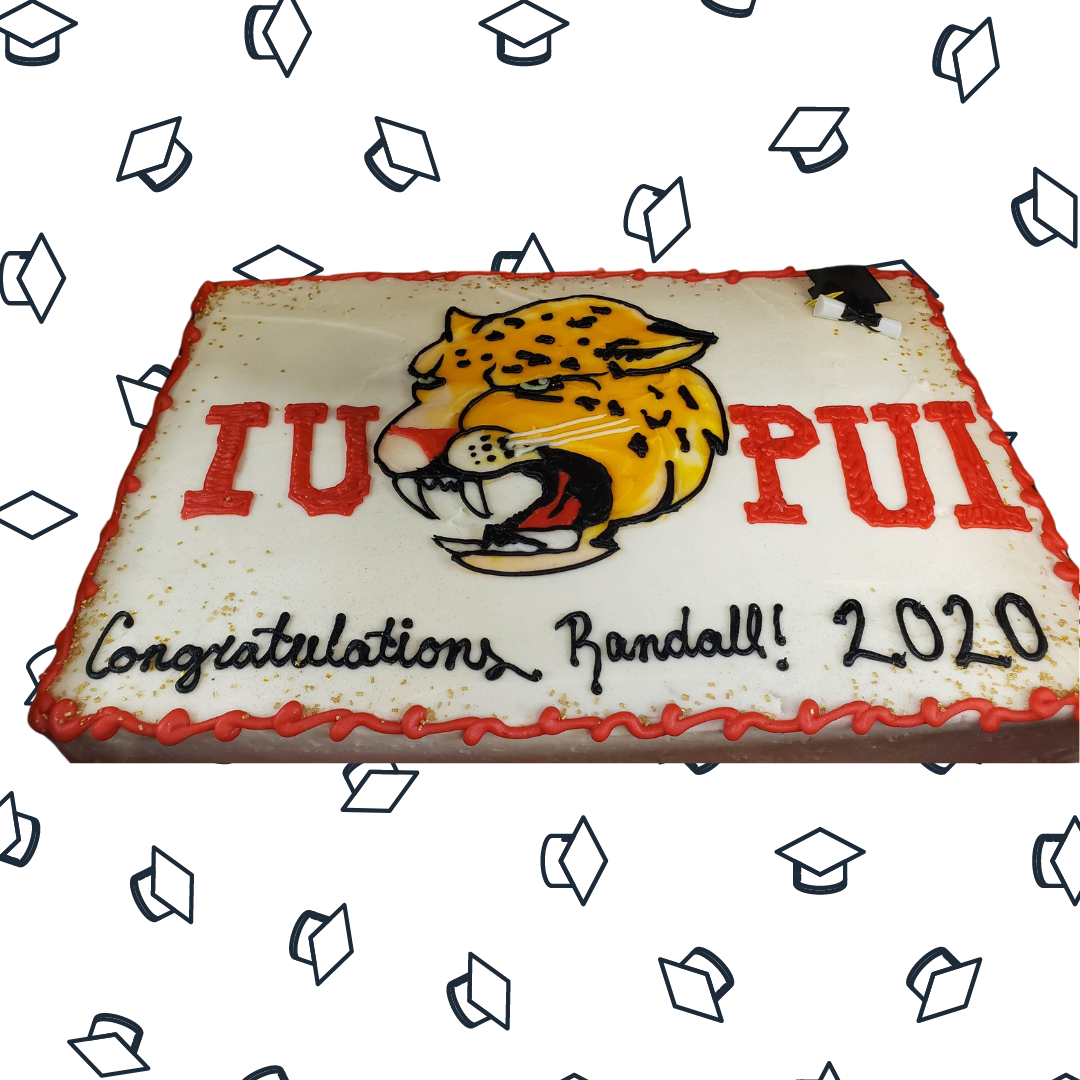 Congratulations! Graduation University Logo Cake- 2 Sizes! – The Flying ...